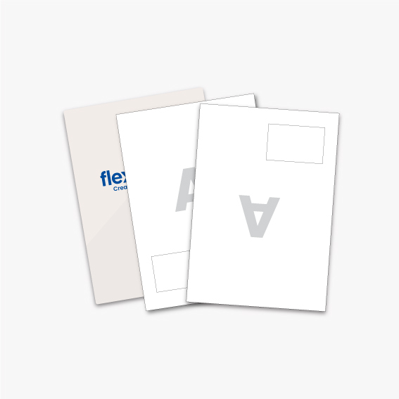 4 Custom Labels per A4 Sheet - 74mm × 99mm | Flexi Labels