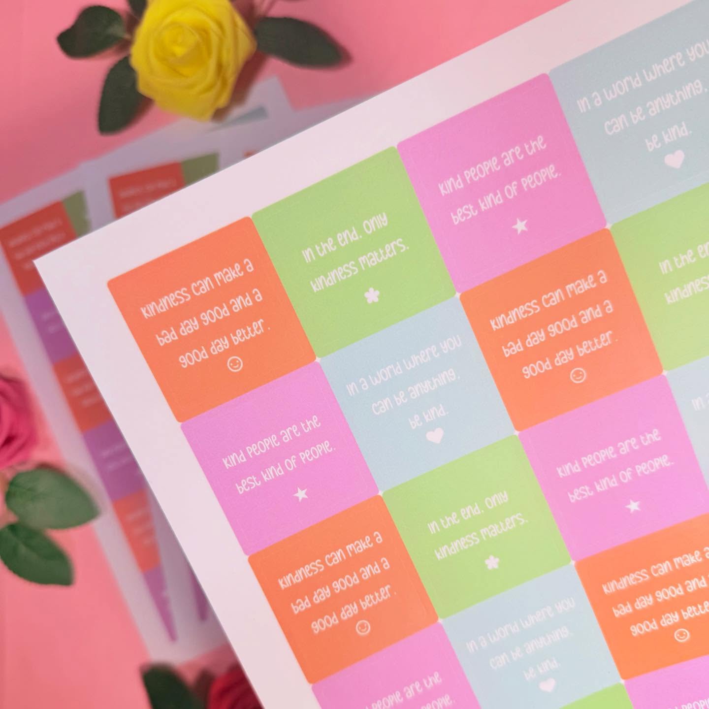 World Kindness Day 2025 | Sticker Sheet | Flexi Labels